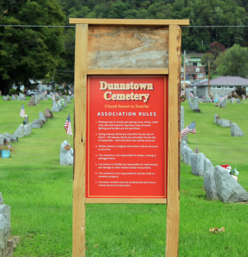 New bench and sign unveiled at Dunnstown Cemetery | News, Sports, Jobs ...